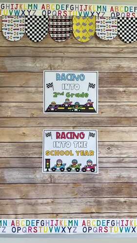 May Race Car Bulletin Board Decor Kit | Door Decor | End of Year| Back ...