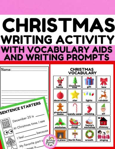 CHRISTMAS ACTIVITIES, CHRISTMAS WRITING PROMPTS Kinder Grade 1 Special ...