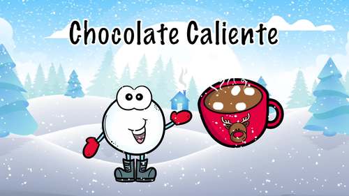 "Chocolate Caliente" | Spanish counting! (Video, PPT, worksheet) BUNDLE!