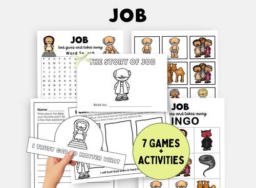 Story of Job Bible Story Games, Crafts and Activities for Sunday School ...