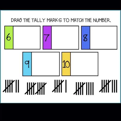 Tally Charts for Google Classroom | Digital Slides | Distance Learning