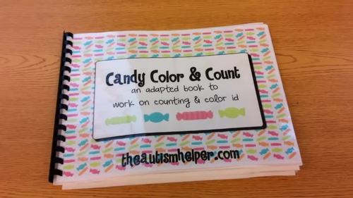 Candy Color & Count - Adapted Book for Children with Autism | TpT