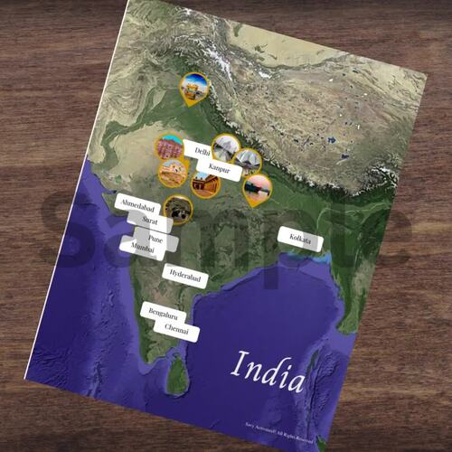 Cultural INDIA Country Study Asia Continent Activity Craft Bundle