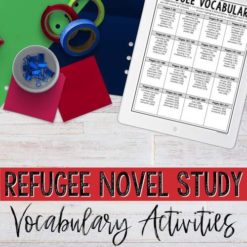 Refugee by Alan Gratz Vocabulary Worksheets and Activities by Hey Natayle