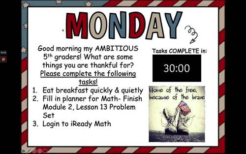 Daily Morning Work Powerpoint Slides (American Edition) by Enlightening ...