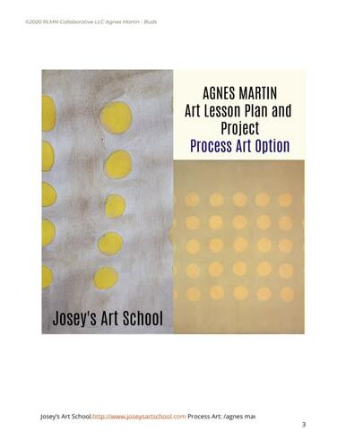 Agnes Martin Art Lesson 1st 2nd 3rd 4th Grade Writing Activity | TPT
