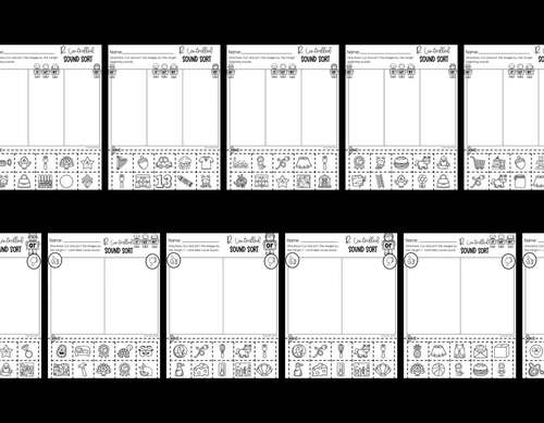 R Controlled Vowel Sort Worksheets | Bossy R Sort | Kindergarten - 1st ...