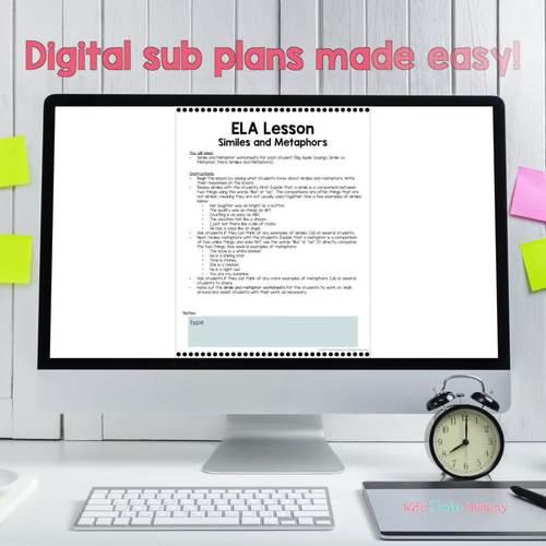 Digital Emergency Sub Plans 5th Grade Google Slides Set #1 | TPT