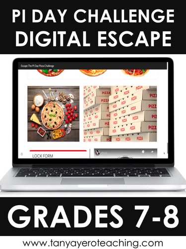 PI Day Activities Digital Escape Room Math Game Grades 7-8 | TPT