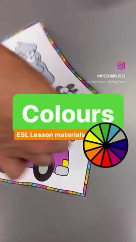 COLOURS - Interactive ESL lesson for kindergarten and junior students