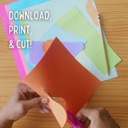 Snowman Cut and Paste Craft Activity, Winter Fine Motor Skills Practice