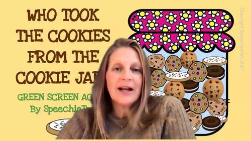 Who Took The Cookies From the Cookie Jar Green Screen Smartboard Activity