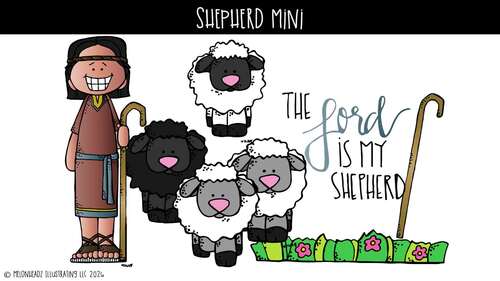 Shepherd clip art, LDS, Christian, Bible Mini by Melonheadz Clipart