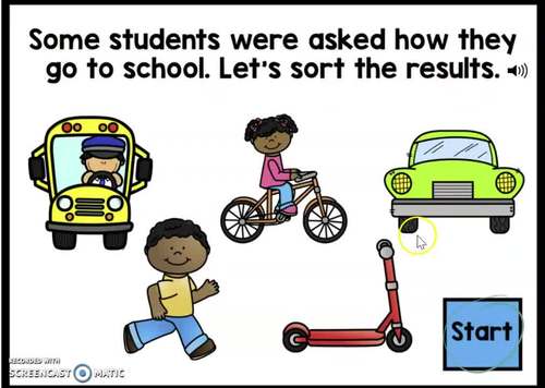 Graphing Data Boom Cards for First Grade | Distance Learning | TpT