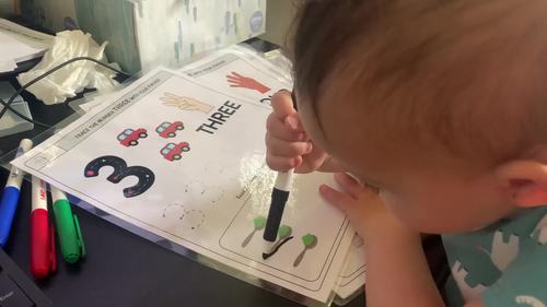 Counting & Numbers: Skills Workbook - Pencil Control / Tracing & activities