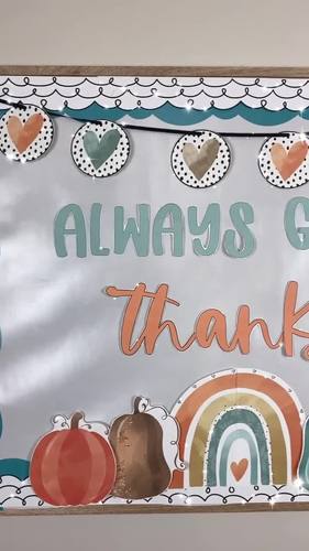 Thanksgiving Bulletin Board by Learning with Kiki | TPT