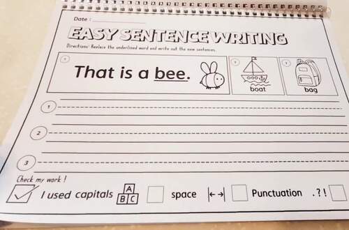Simple Short Sentence Writing Practice by ClassroomNeedsYou | TPT