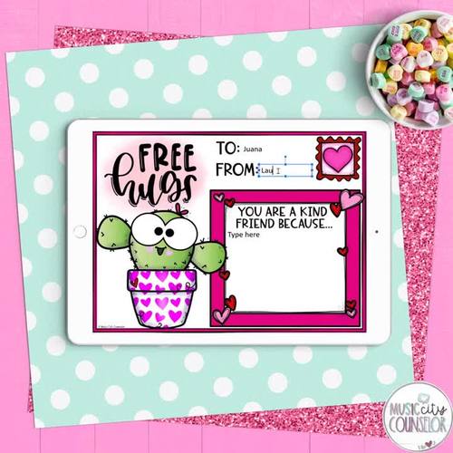Valentine's Day Kindness Notes, Digital & Printable Valentines, SEL ...