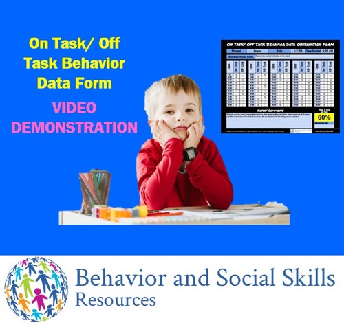 On Task/ Off Task Behavior Data for Google Drive Video Demonstration