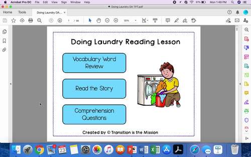 Doing Laundry Bundle- Life Skills by Transition is the Mission | TPT