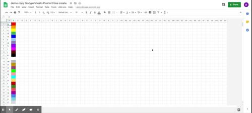 Google Sheets Pixel Art Free Create by Raven Blanche Studio | TpT