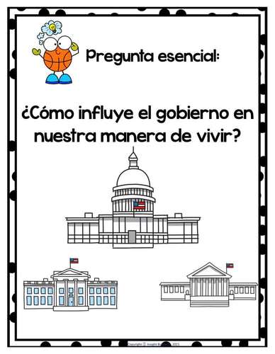 Benchmark Adelante Unit 3 Government 4th grade Gobierno Unidad 3 Editable