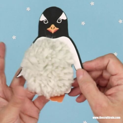 Pom Pom Penguin Craft by Super Fun Printables | TPT