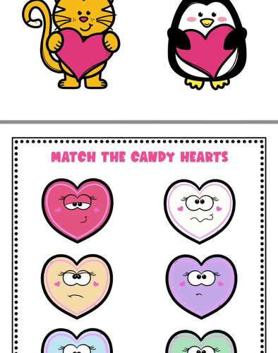 Valentine's Day Matching Activities by crayonsandcoffeeplease | TPT