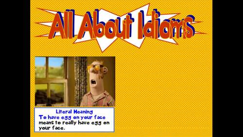 All About Idioms PPT with Audio Narration Grades 2-5 Common Core