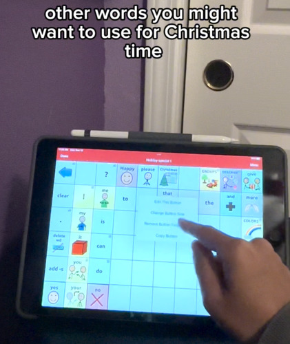AAC - Adding a holiday page on TouchChat by Jordan Fedalizo | TPT
