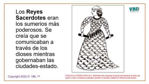 Sumerians Visual Study Guide for ESL & Bilingual Learners with ...