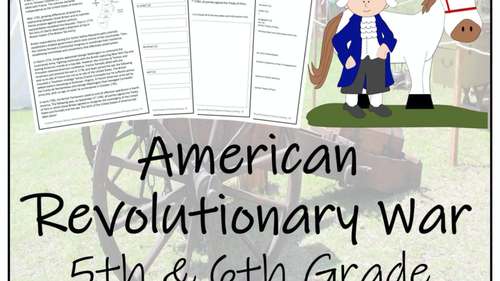 American Revolutionary War Close Reading Comprehension | 5th & 6th Grade