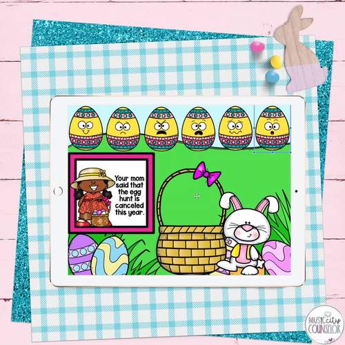 Easter Spring Digital & Printable Feelings Emotions Counseling & SEL Game