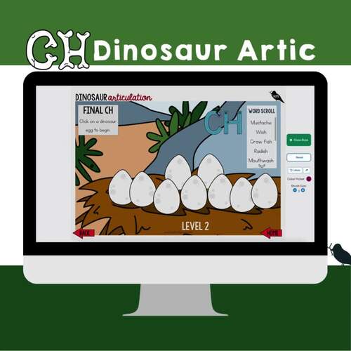 Dino-Mite CH Sound & Deaffrication Therapy | Boom Cards & No-Prep ...