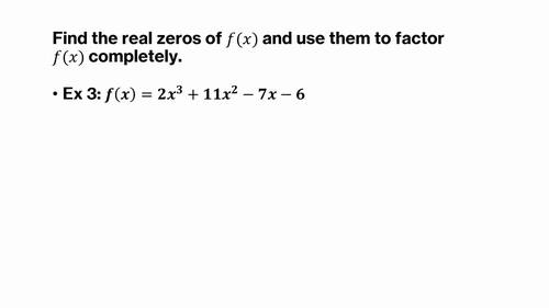 Zeros of Polynomial Functions PowerPoint™ Presentation by Jellybean Math