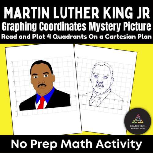 MLK Day Math Graphing Coordinates Plotting Martin Luther King Pottery ...