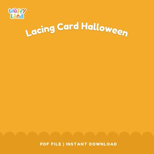 Halloween Lacing Card Craft | Printable Kids Activity | DIY Halloween ...