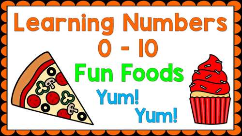 Learning Numbers, Number Recognition 0-10, Fun Foods by Teaching with ...