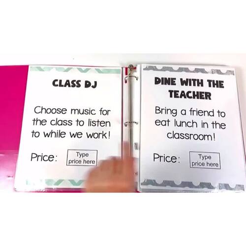 Classroom Economy Reward Coupons and Classroom Money for Elementary ...