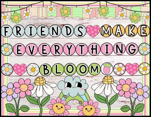 Spring Friendship Bracelet Bulletin Board: Celebrate Friendship & Spring