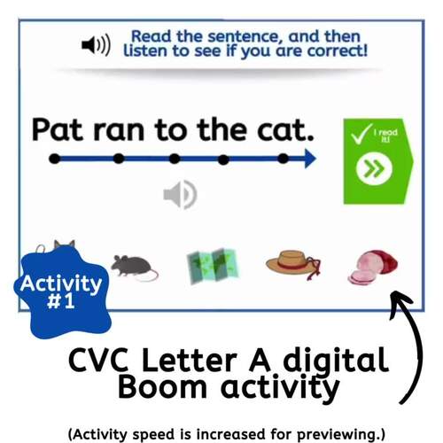 CVC Decodable Sentences - Printables and 6 Boom™ Digital Activities