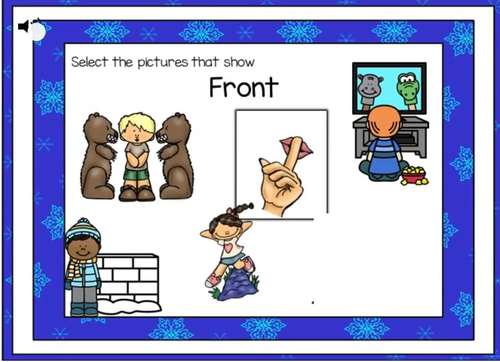 Boom Cards | Position Words | Math Centers | Winter | January | TPT