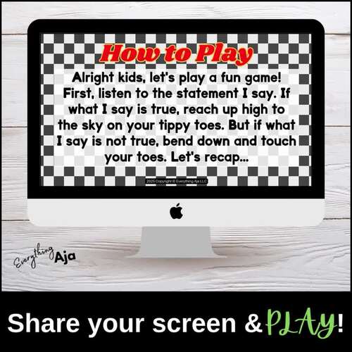 Kindergarten Game for Reading CVC Words with Short U by Everything AJA