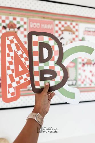 Western Halloween Bulletin Board Letters & Numbers | Howdy Halloween Theme