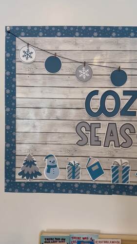 Winter Bulletin Board by Little Pine Creations | TPT