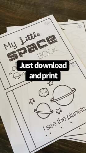 My Little Space Book Guided Reader for Preschool and Kindergarten