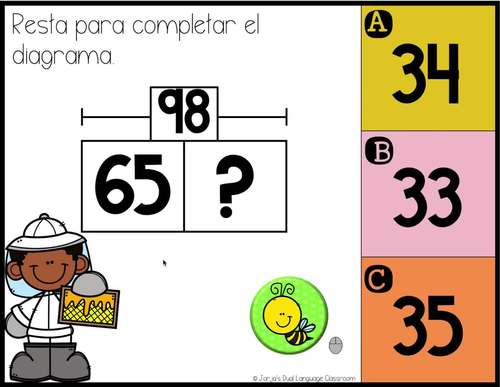 Restas reagrupar DIGITAL para Seesaw™ o Google Slides™ | TPT