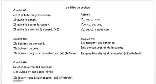 La chanson du C dur - Song - Audio File - Distance Learning | TPT