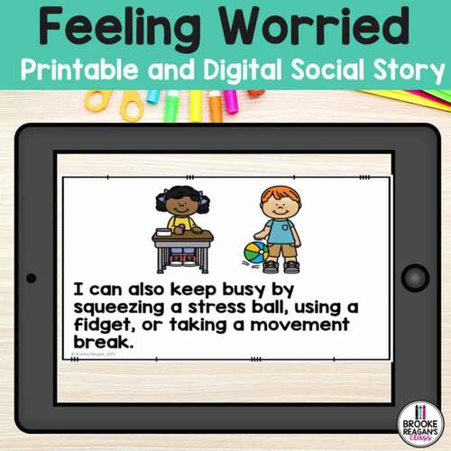 Social Story: Feeling Worried (Activities, Visual Cue Cards, SEL ...