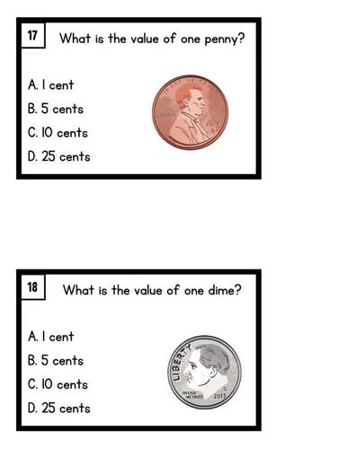 Counting Coins & Change Task Cards by Mrs Normans Notebook | TPT